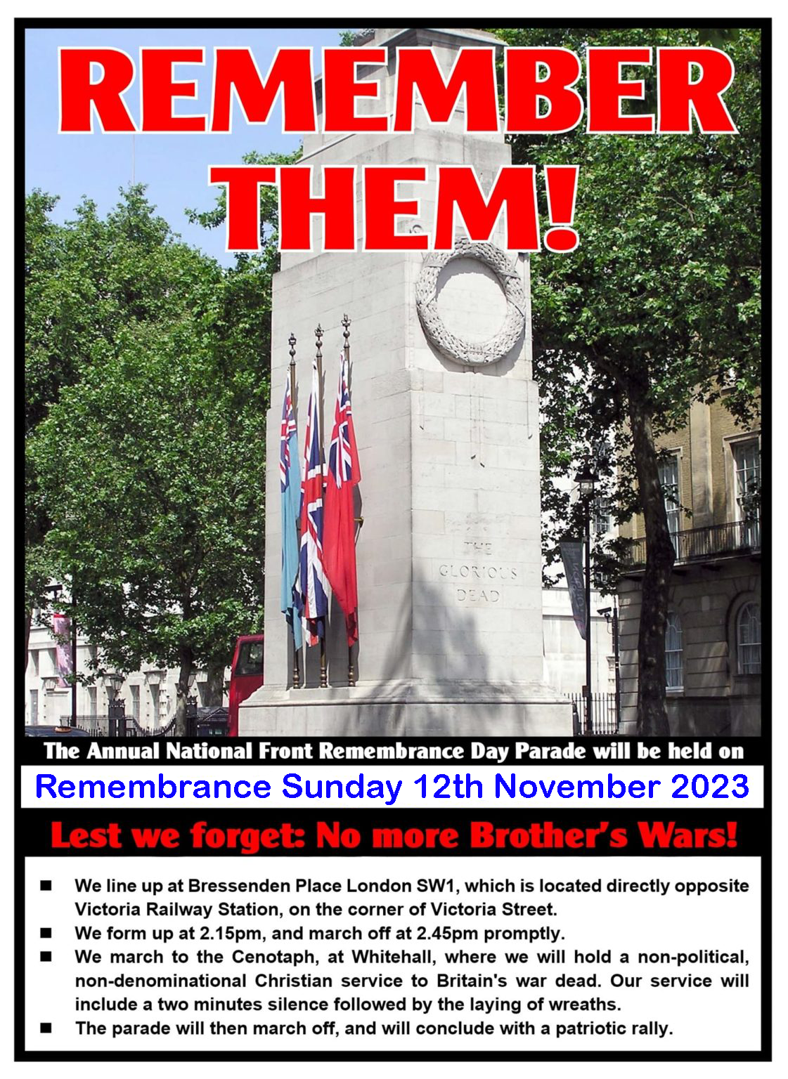 National Front Remembrance Sunday – National Front
